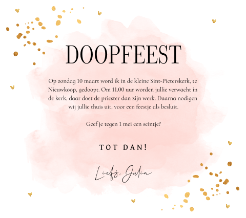 Doopkaarten online maken