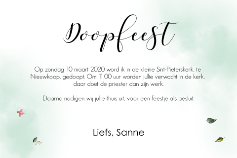 Doopkaarten online maken