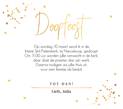 Doopkaarten online maken