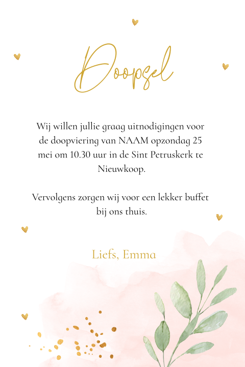 Doopkaarten online maken