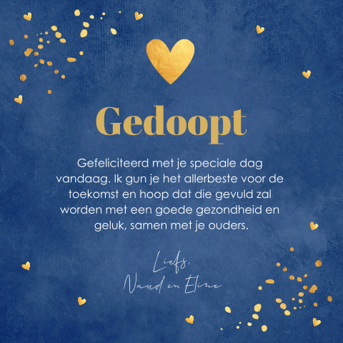 Doop felicitatie